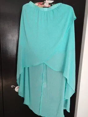 Xhilaration | Skirts | Xhilaration Aqua Sheer Beach Wear Skirt Size ...